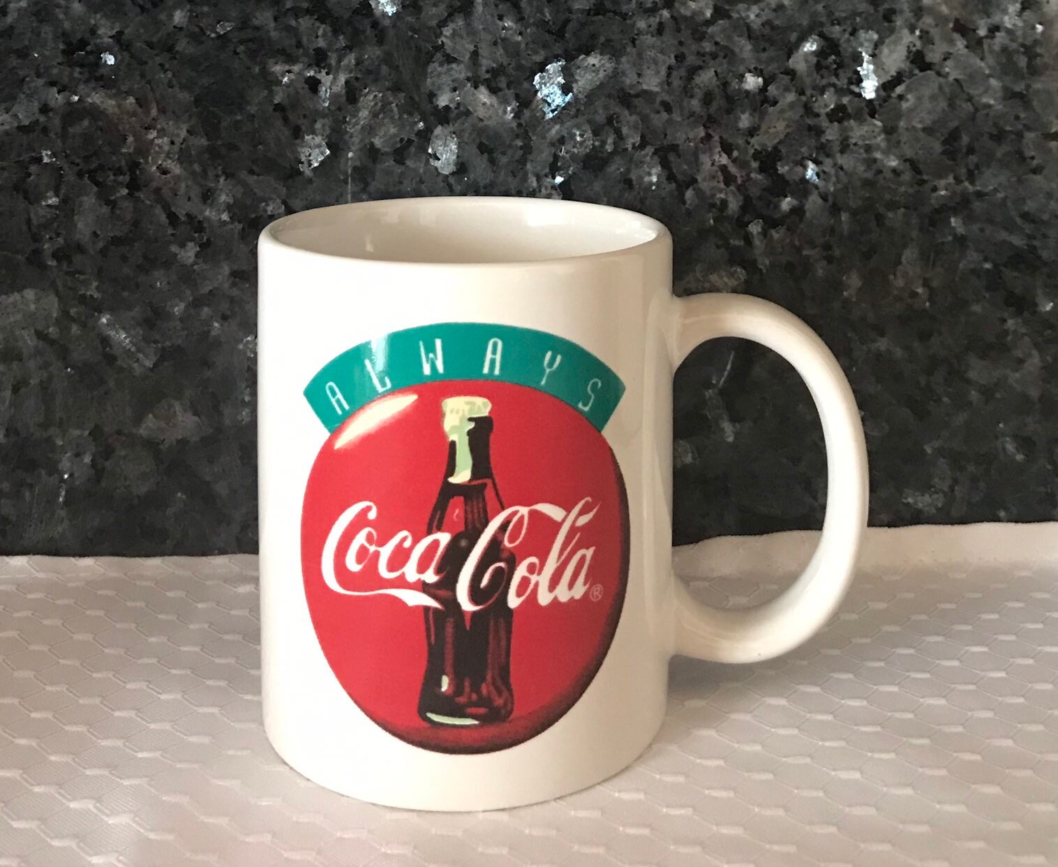 Coca Cola Brand Dinnerware & Mugs marketed by Gibson