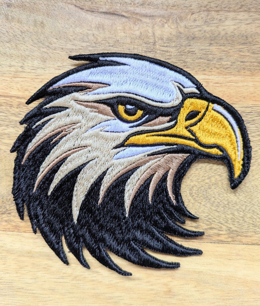 Embroidered Bald Eagle Patch: Patriotic Sew-on Applique - 4x4 or 7x7 ...