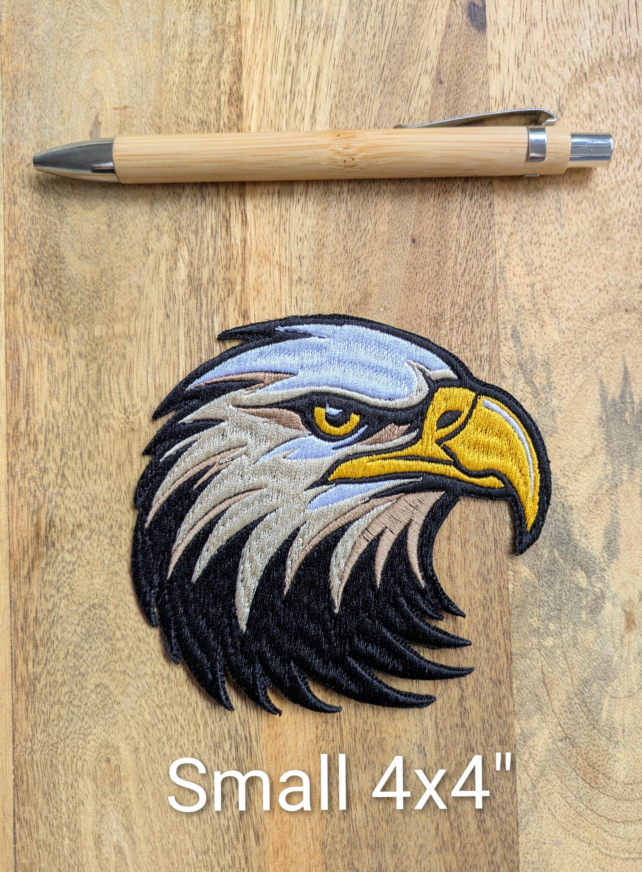 Embroidered Bald Eagle Patch: Patriotic Sew-on Applique - 4x4 or 7x7 ...