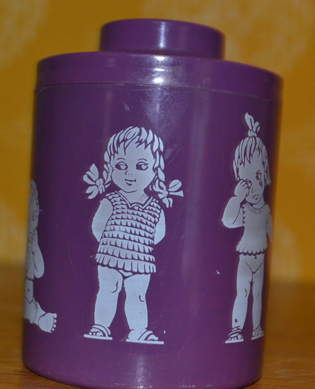 Vintage Can Plastic 50s Purple Retro Mid Century Rockabilly Retro - Etsy