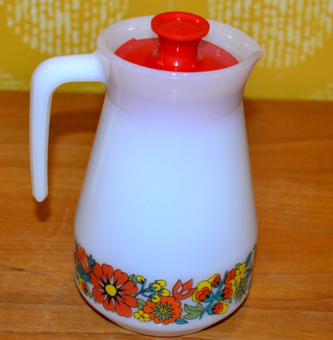 Vintage Jena Glass Jug, 1970s Retro Design, Mid-century Modern, Space ...