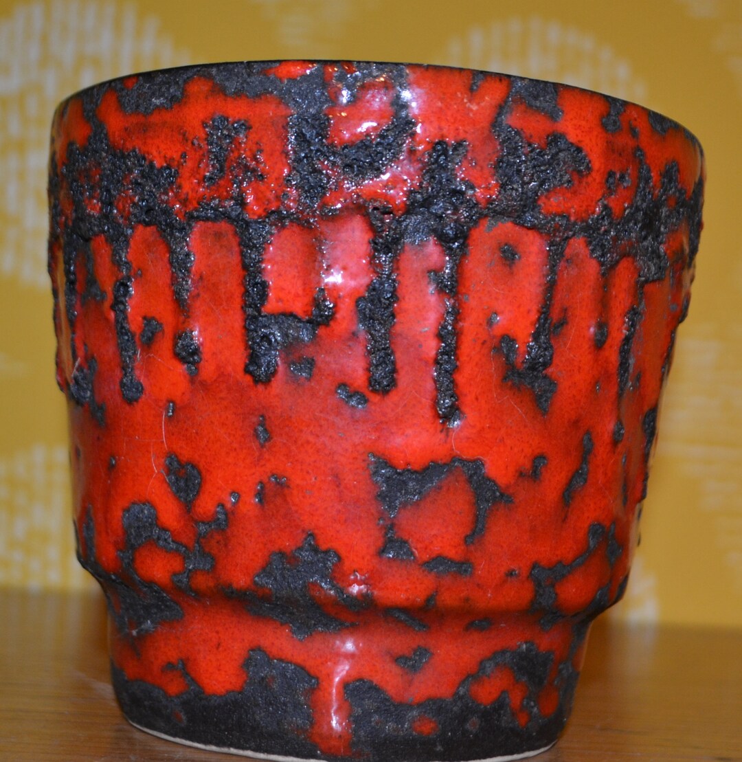 Vintage Flower Pot 70s Seventies Retro Mid Century Plant Pot WGK Fat ...