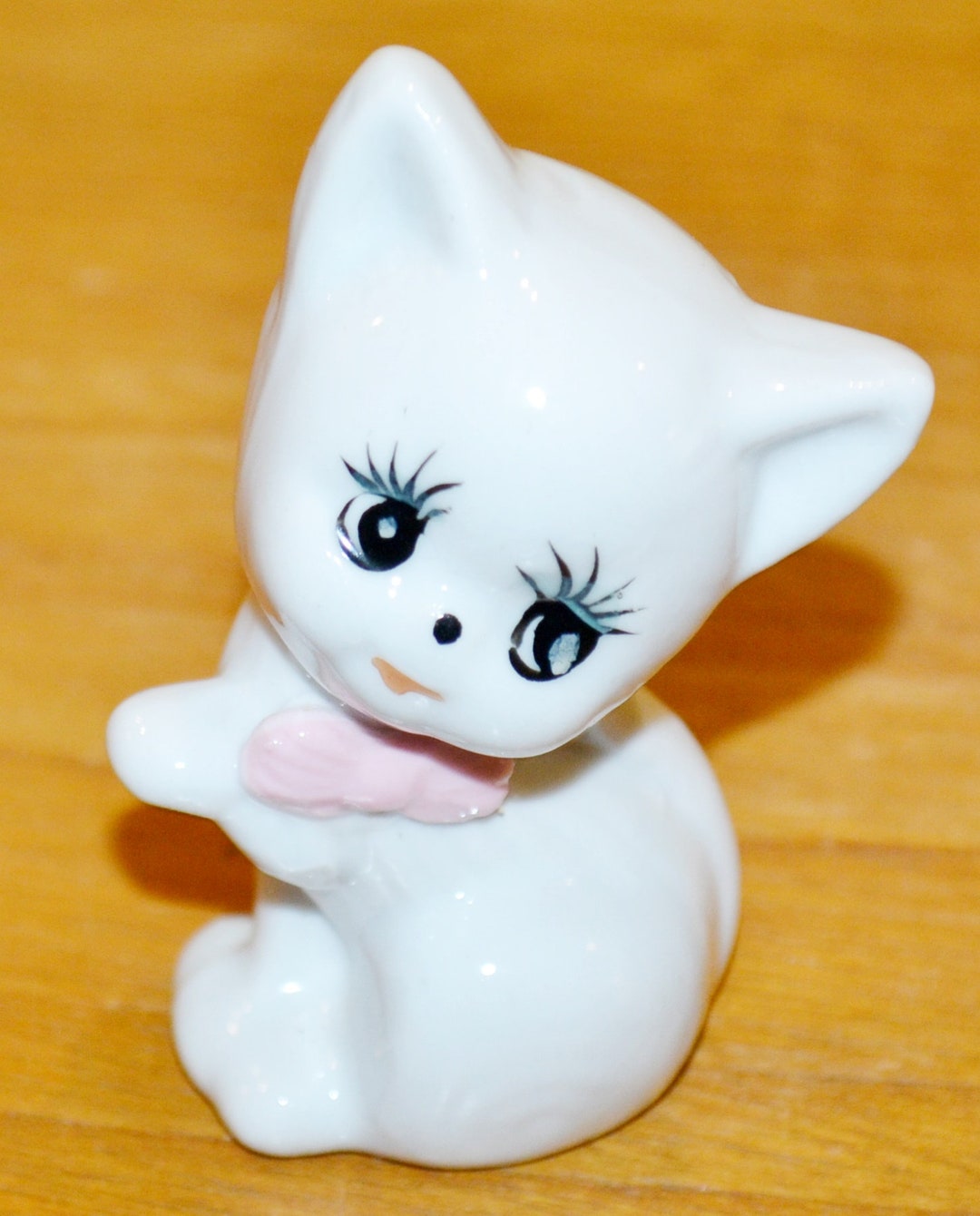 Vintage Cat Figurine White 70s Retro Mid Century Cats Shabby Chic ...