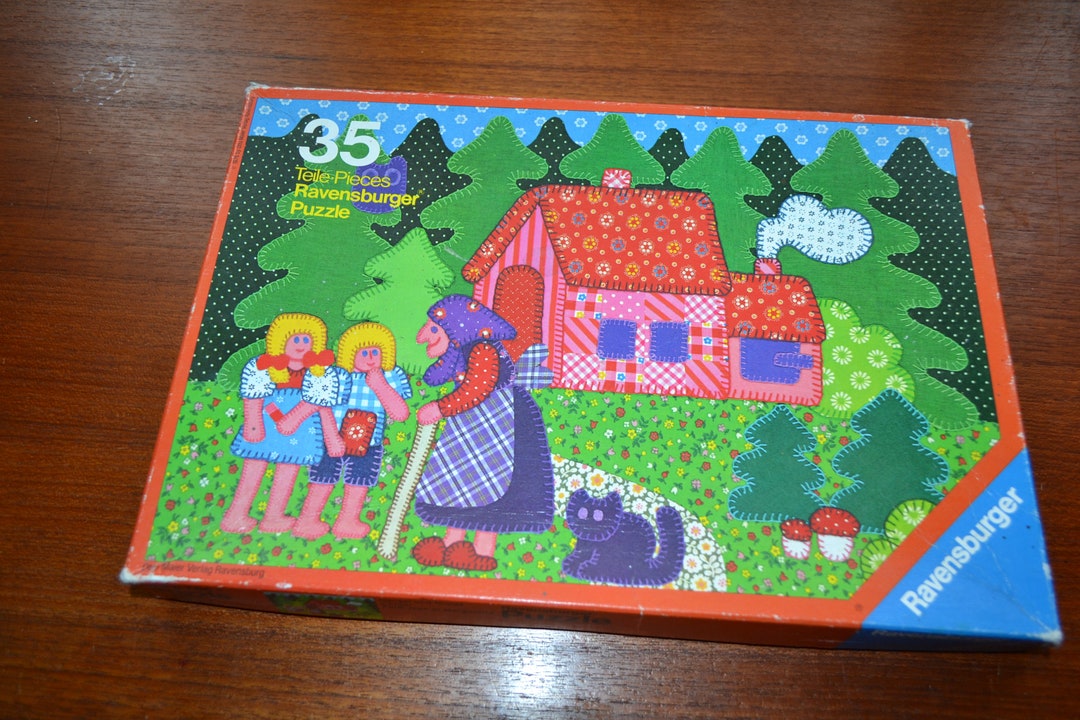 Vintage Puzzle 70s Retro Naive Art - Etsy