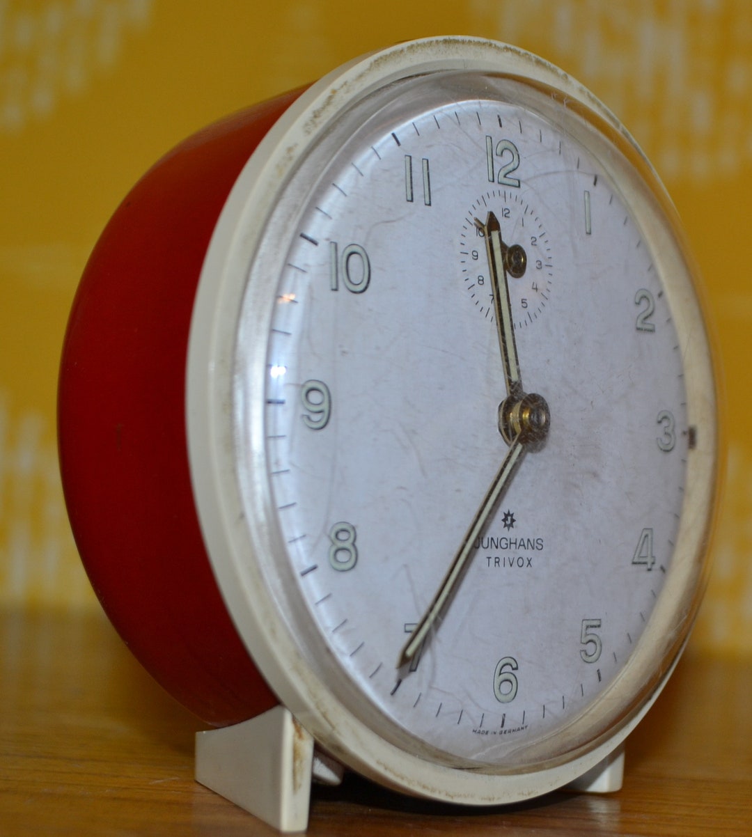 Vintage Alarm Clock Retro Design 50s Red/white Mid Century, Candle ...
