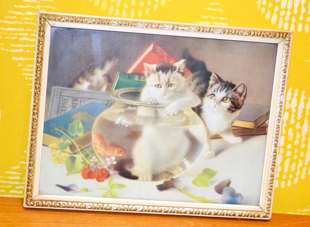 Vintage Picture Cats Kitten Cats 50s Cats Retro Mid Century Retro Mid ...