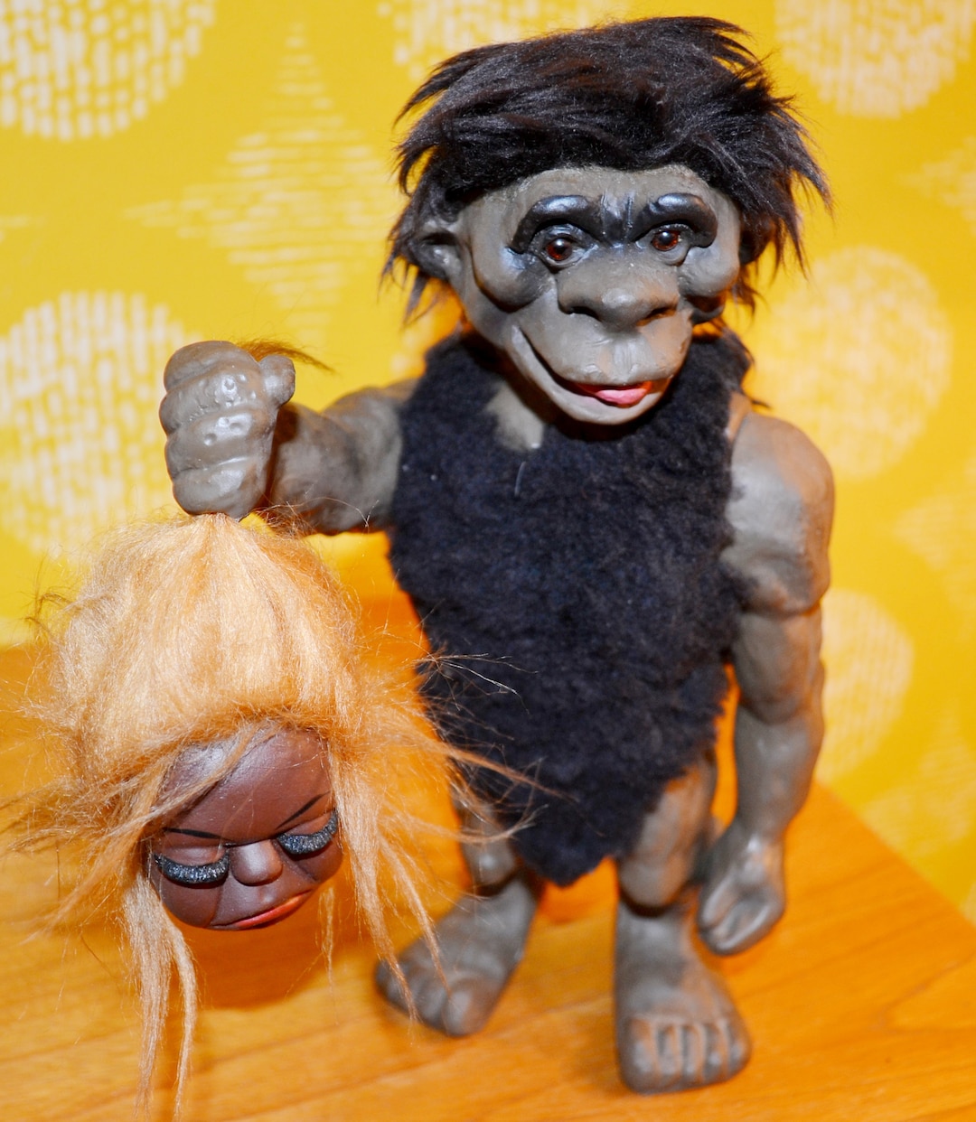 Vintage Bobblehead Figure by Heico Caveman 70s Mid Century Retro Space ...