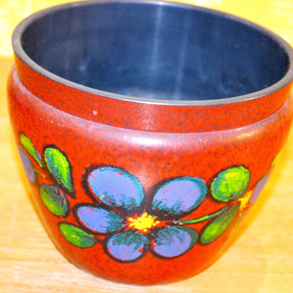 Retro Plant Pot - Etsy