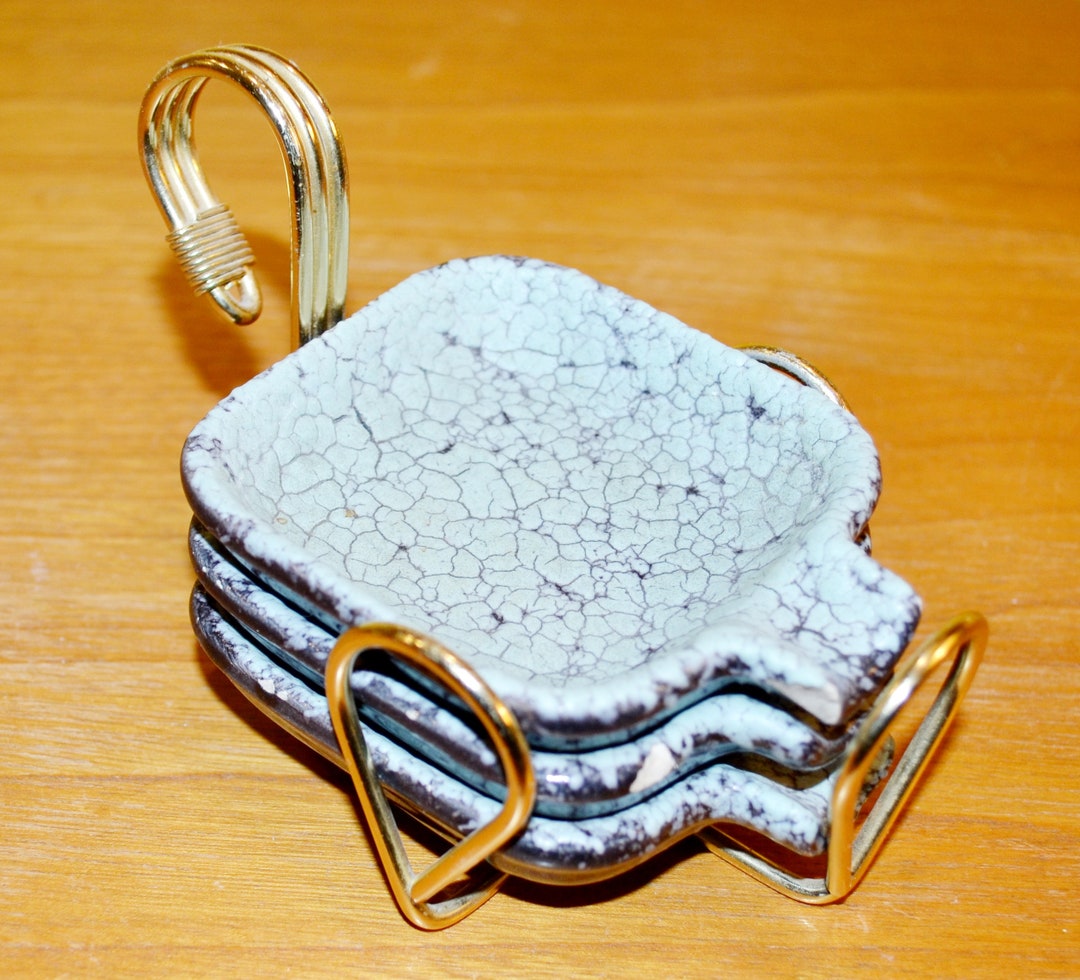 Vintage Ceramic Ashtray Set Ashtray Fifties 50s Retro Mid Century ...