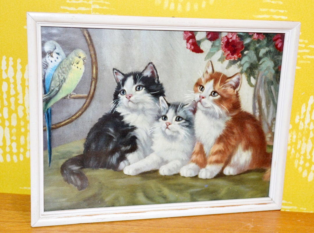 Vintage Picture Cats Kitten Cats 50s Cats Retro Mid Century Retro Mid ...