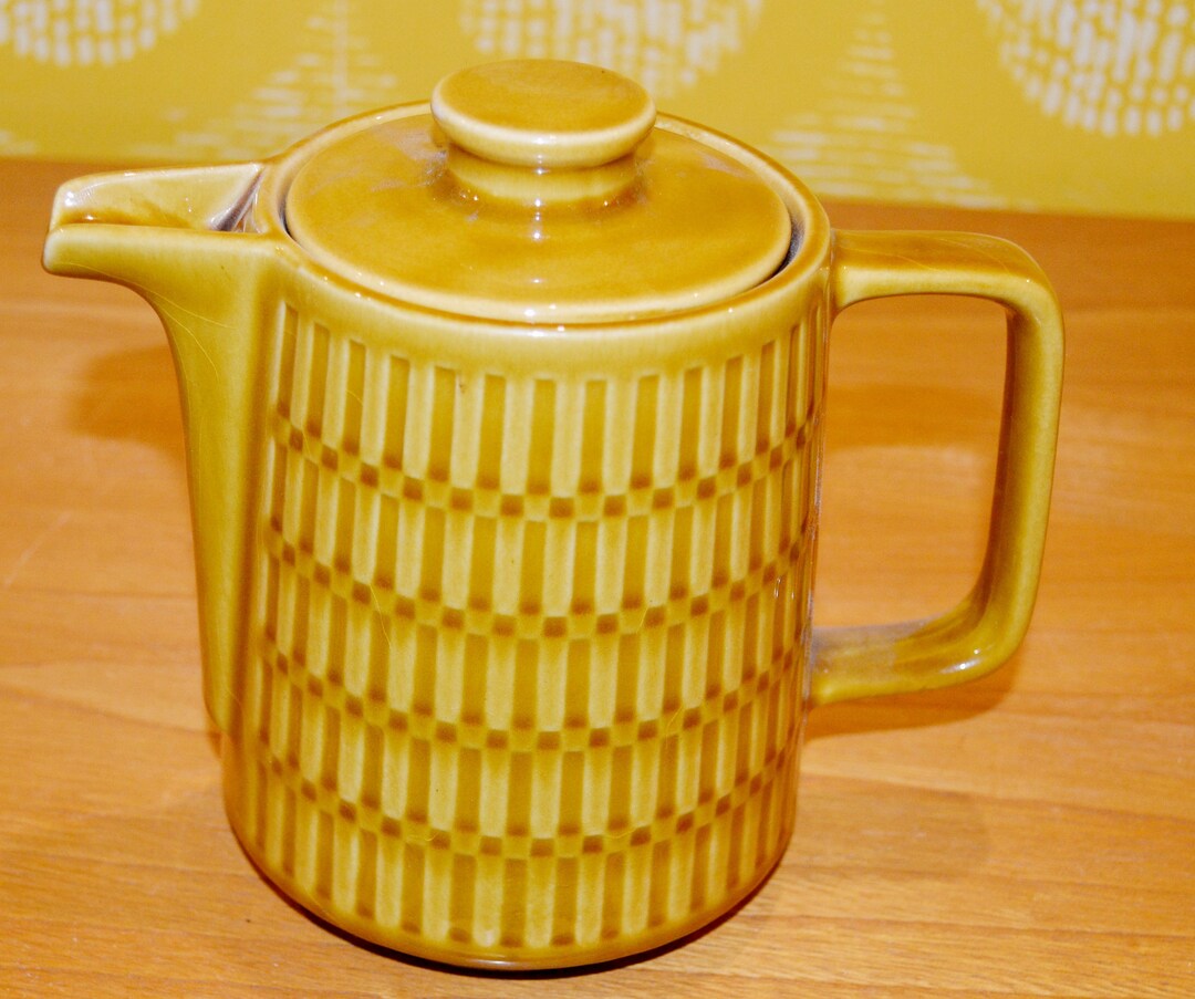 Beautiful Vintage Porcelain Coffee Pot Honey Colors 50s Mid Century ...