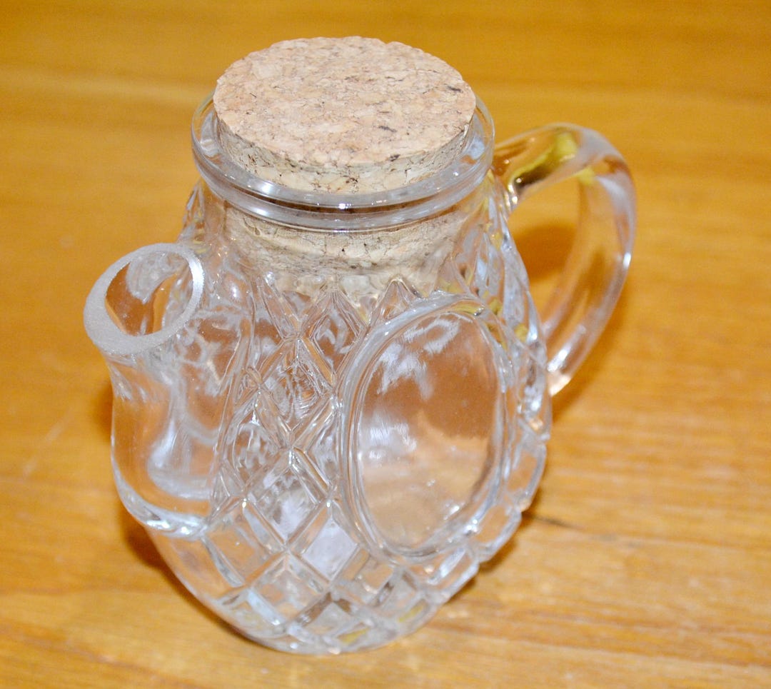 Vintage Glass Nut Pot/dispenser, 1970s, Small Size, for Peanuts, Snacks ...