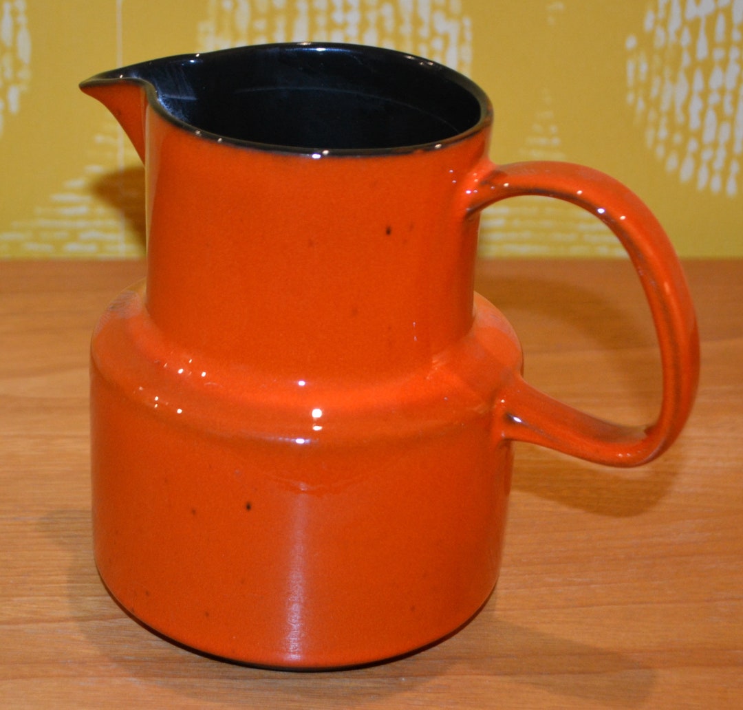 Vintage Ceramic Carafe by Melitta Ceracron, 1970s, Orange, Retro Design ...