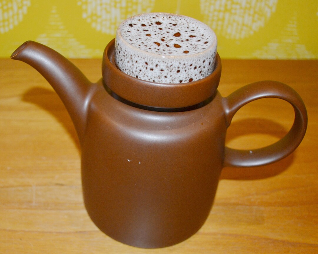 Beautiful Ceramic Vintage Teapot Brown 70s Seventies Retro Mid Century ...