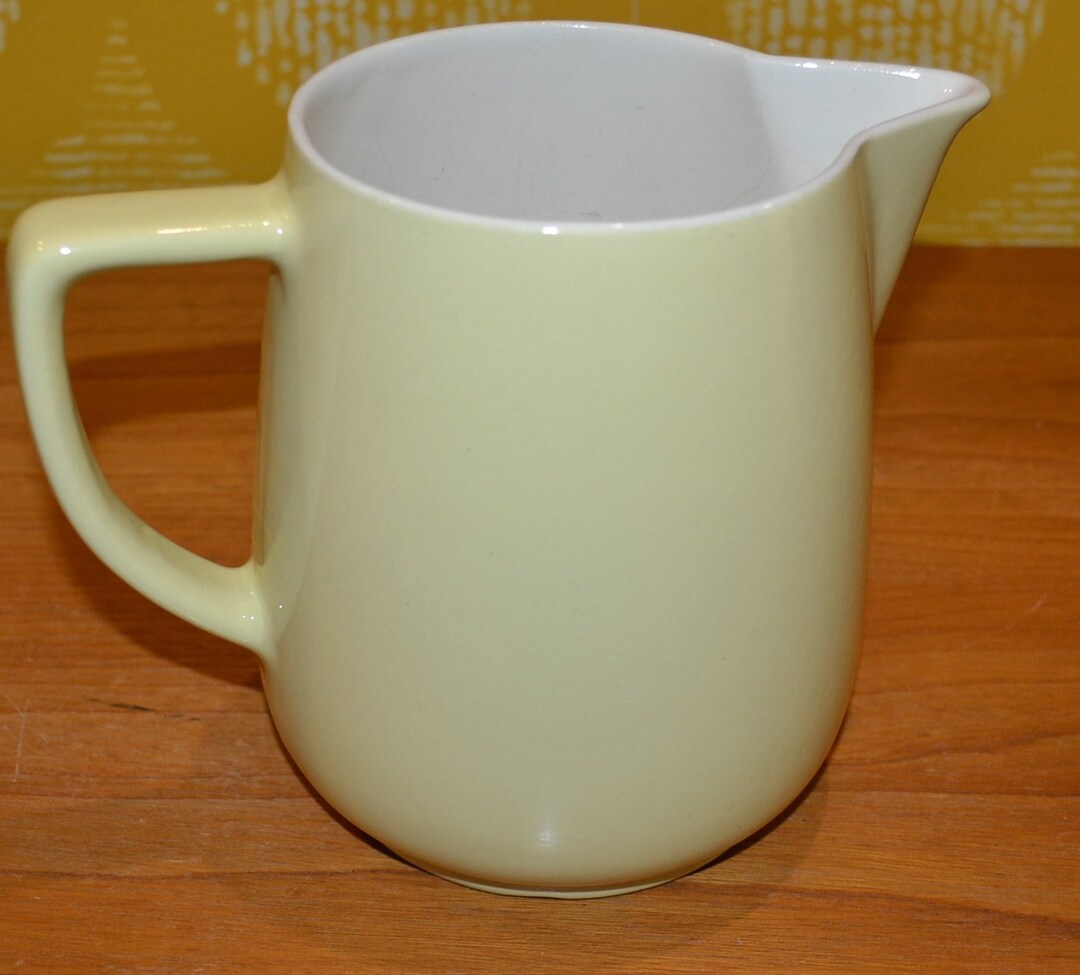 Vintage Jug by Melitta Minden Light Yellow 50s Retro Mid Century Shabby ...