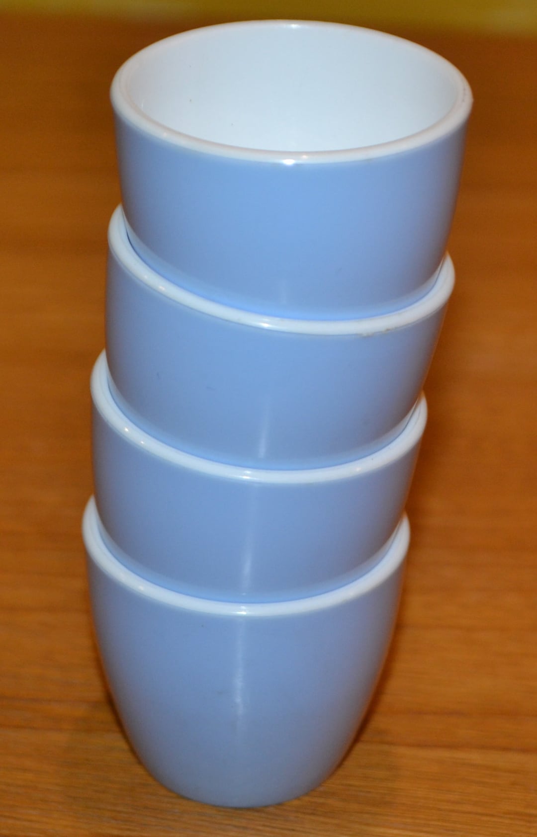 Vintage Egg Cups Light Blue Plastic 50s Retro Mid Century Shabby Chic ...