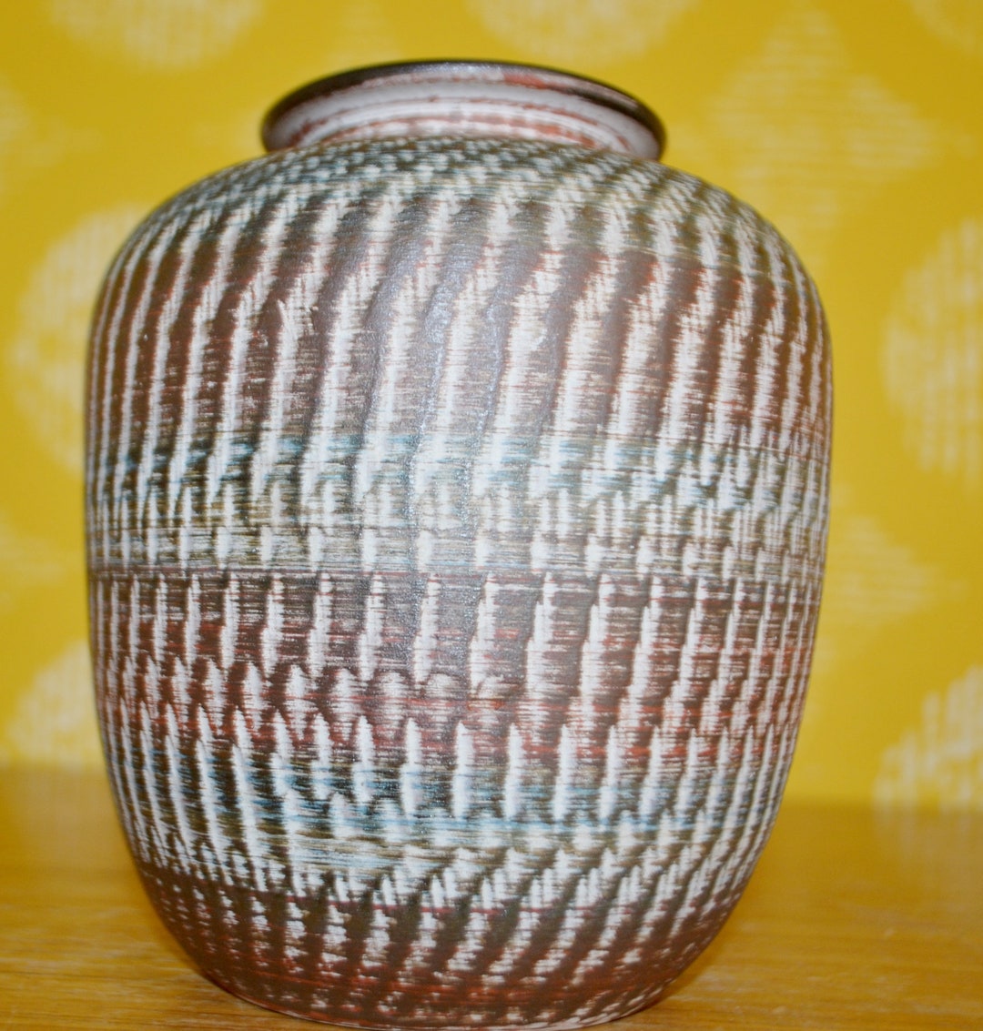 Vintage Ceramic Vase 50s Retro Design Rockabilly Mid Century Space Age ...