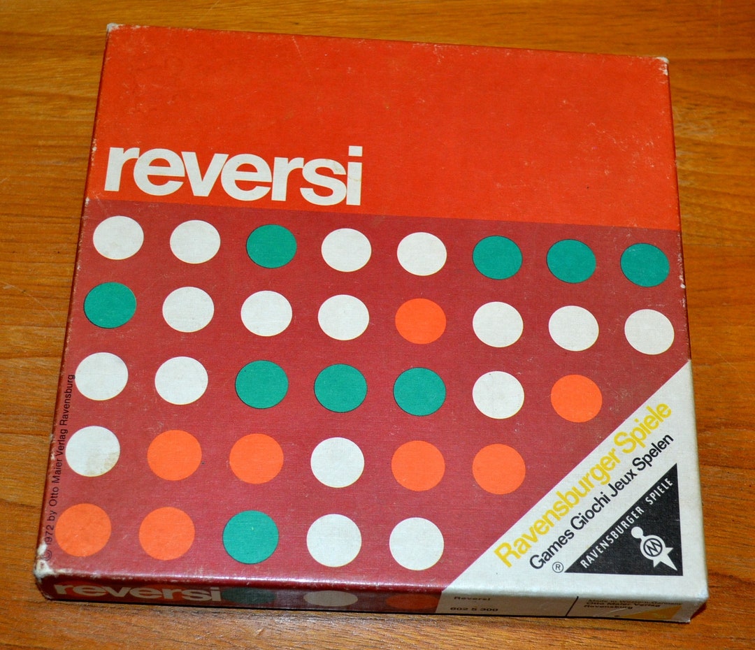 Vintage Strategy Game Reversi From the 70s Retro Mid Century Shabby ...