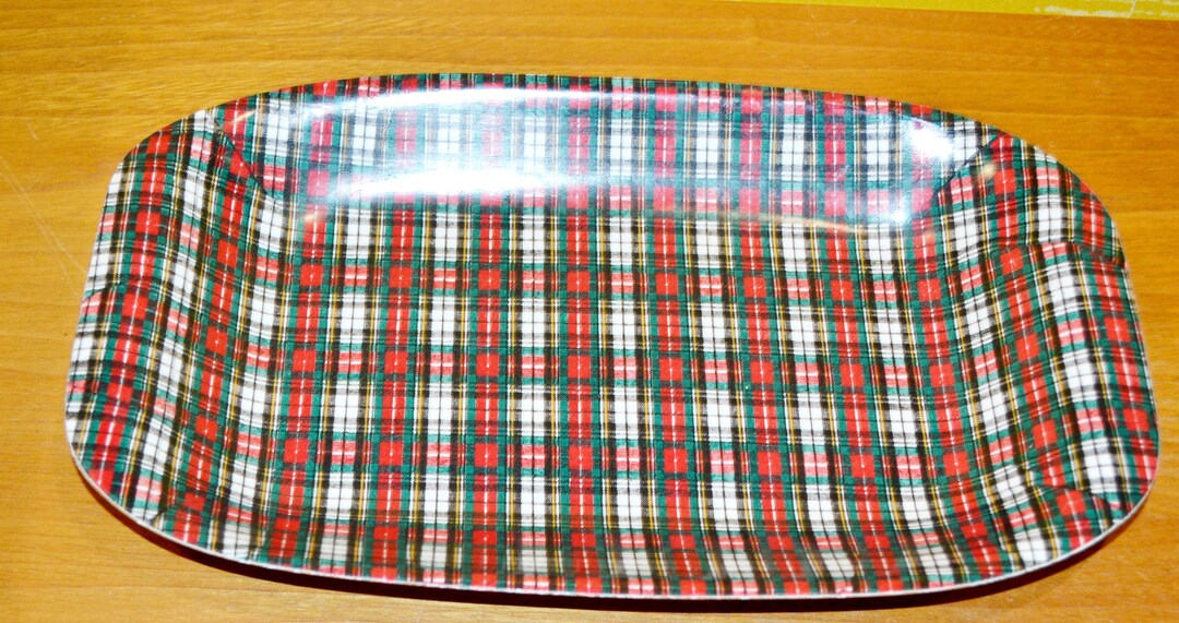 Vintage Tray Plastic 50s Retro Design Wicker Chair Retro Mid Century ...