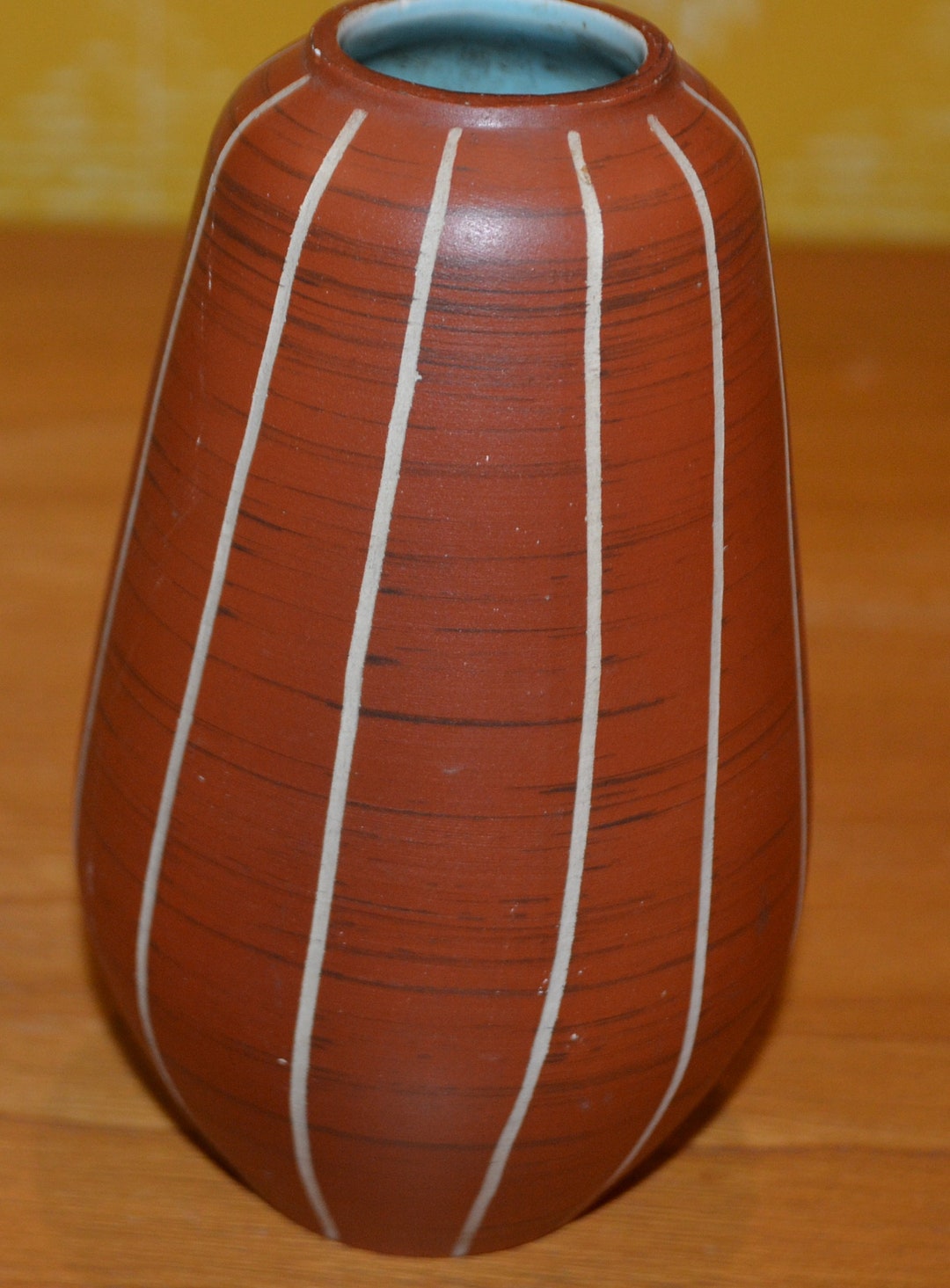 Vintage Ceramic Vase Brown / Beige Model 417/5 50s Retro Mid Century ...