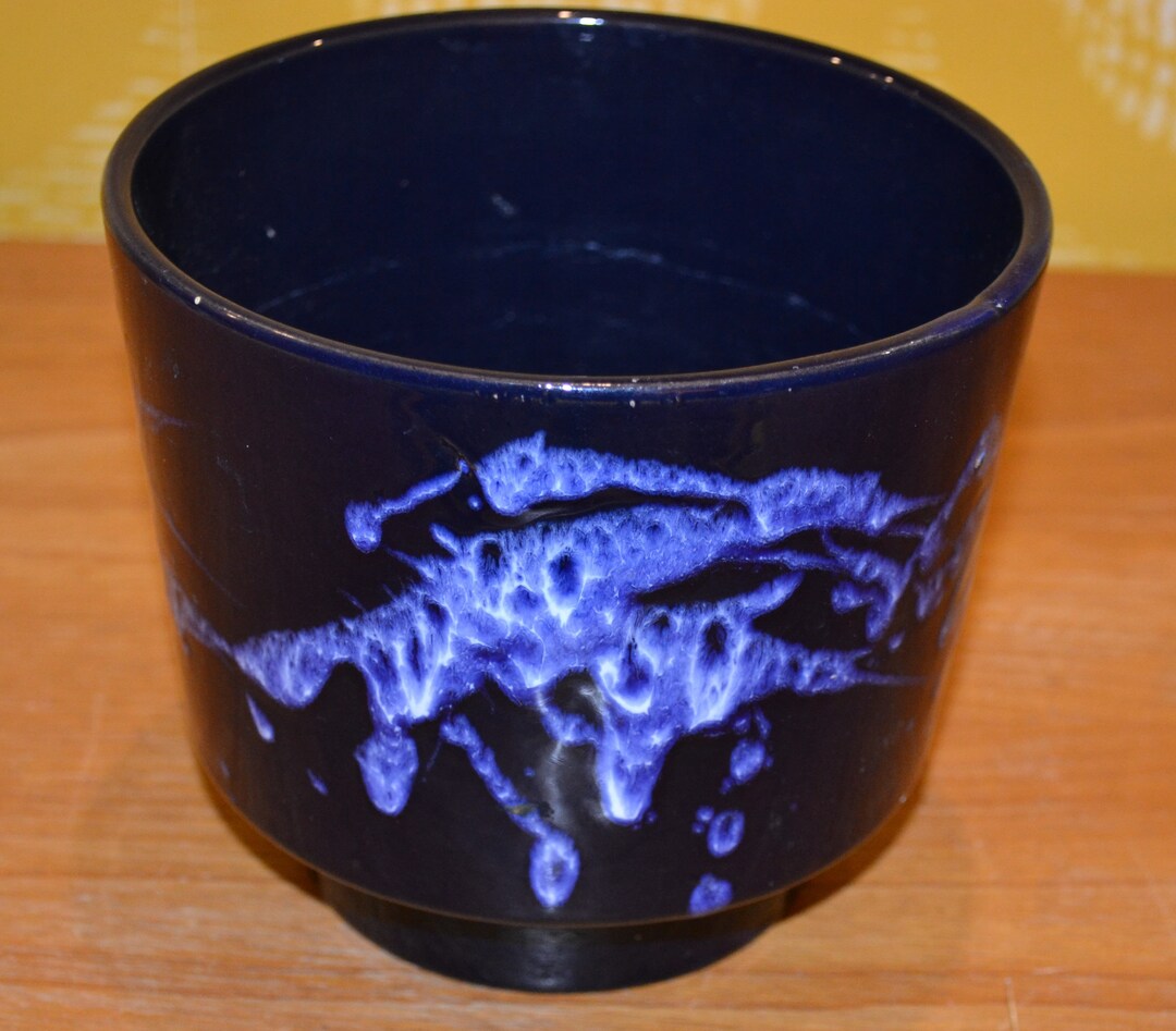 Vintage Flower Pot Fat Lava 70s Seventies Retro Mid Century Plant Pot ...