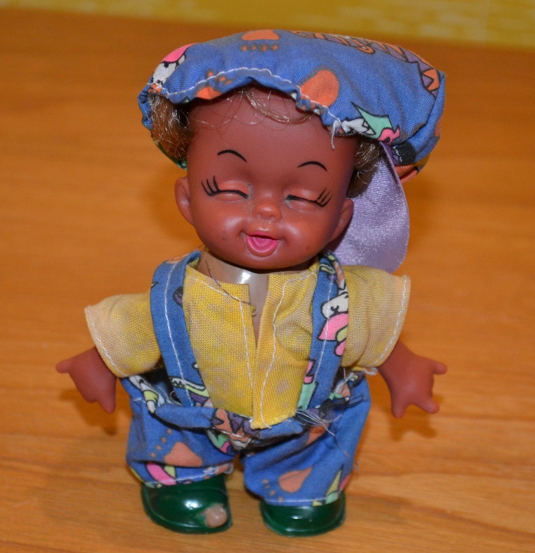 Vintage Doll Plastic 70s Retro Mid Century Seventies Figure Shabby Chic ...