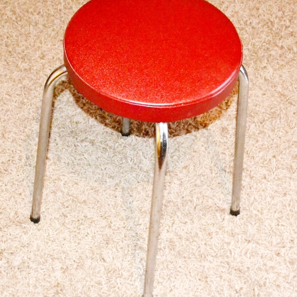 Red Stool - Etsy