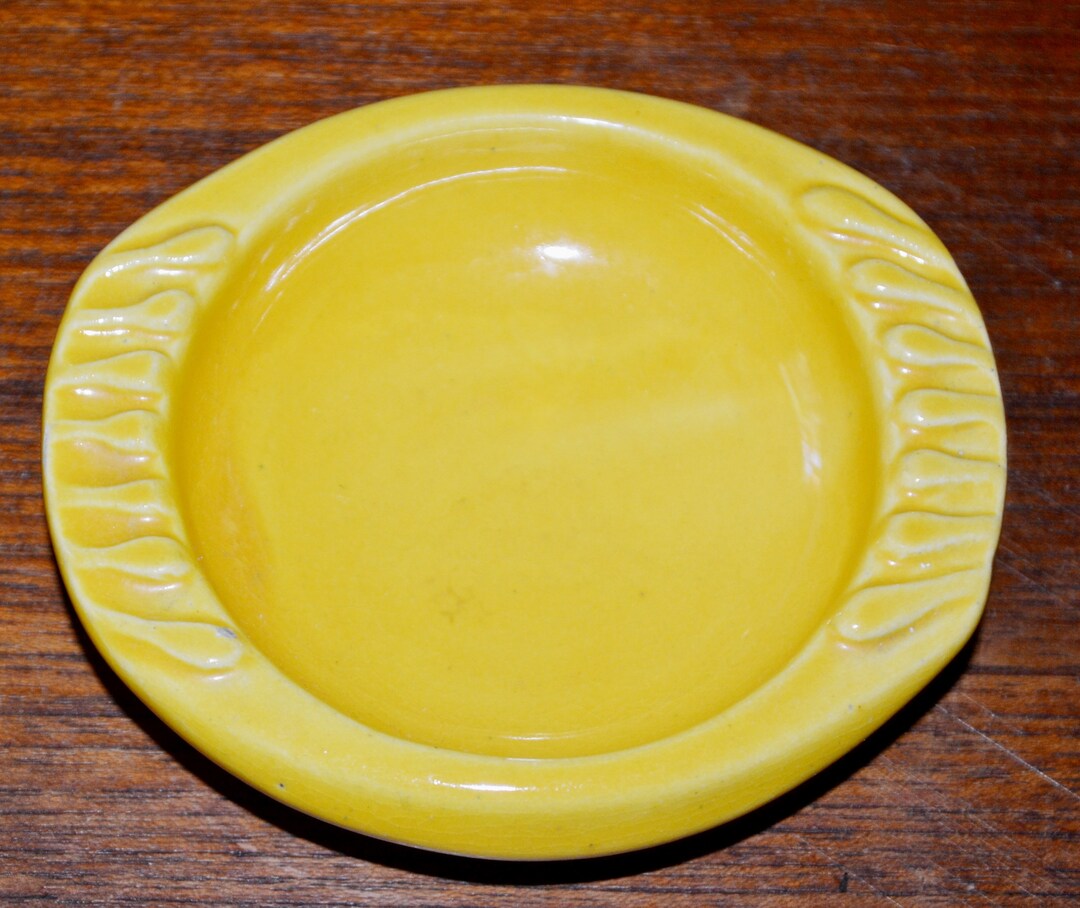 Vintage Jasba Ceramic Ashtray, Fish Design, Model 213811, Yellow, Retro ...