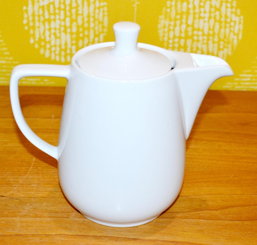 Beautiful Vintage Porcelain Teapot White Melitta 60s WGK Retro WGK Mid ...
