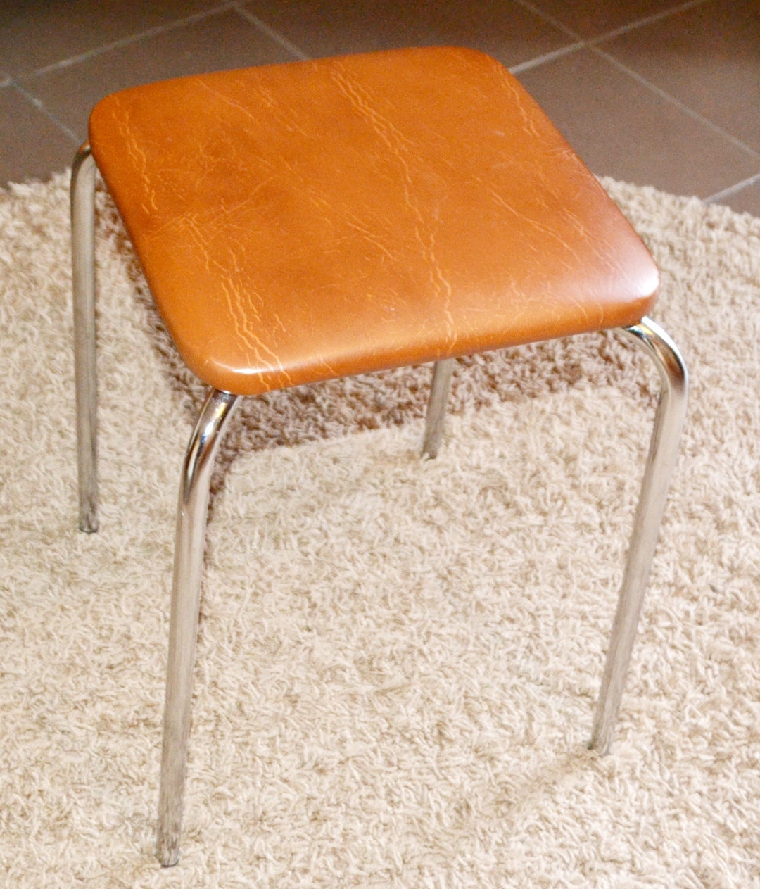 Vintage Seat Stool 50s Chair Retro Mid Century Indrustrie - Etsy
