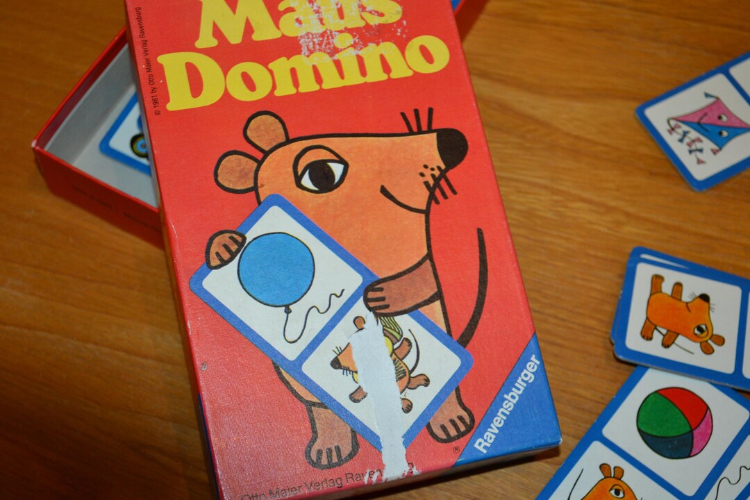 80s Vintage Game the Show With the Mouse Domino Game Retro Mid Century ...