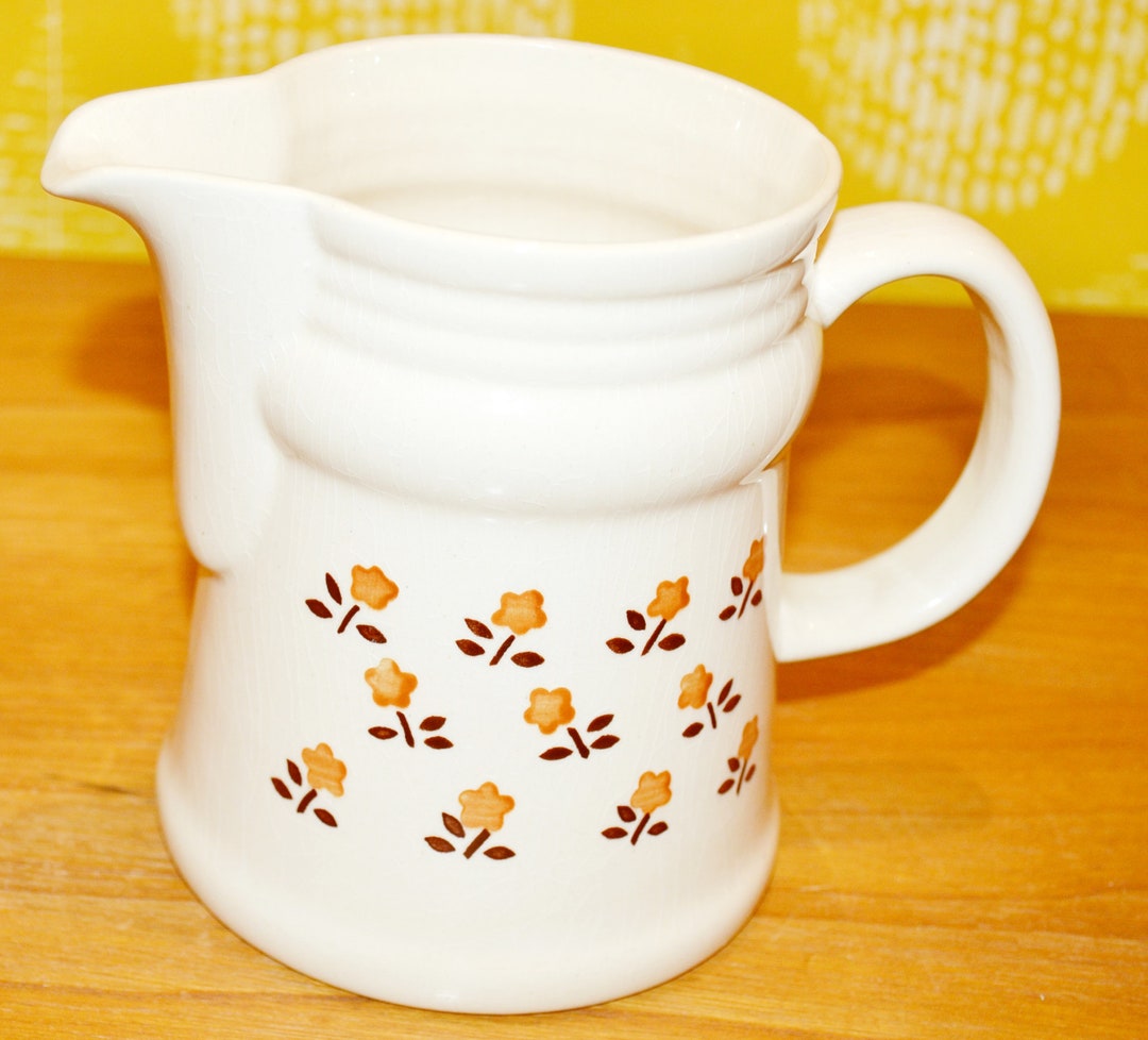 Vintage Jug Beige Ostalgie DDR 70s Retro Mid Century Shabby Chic ...