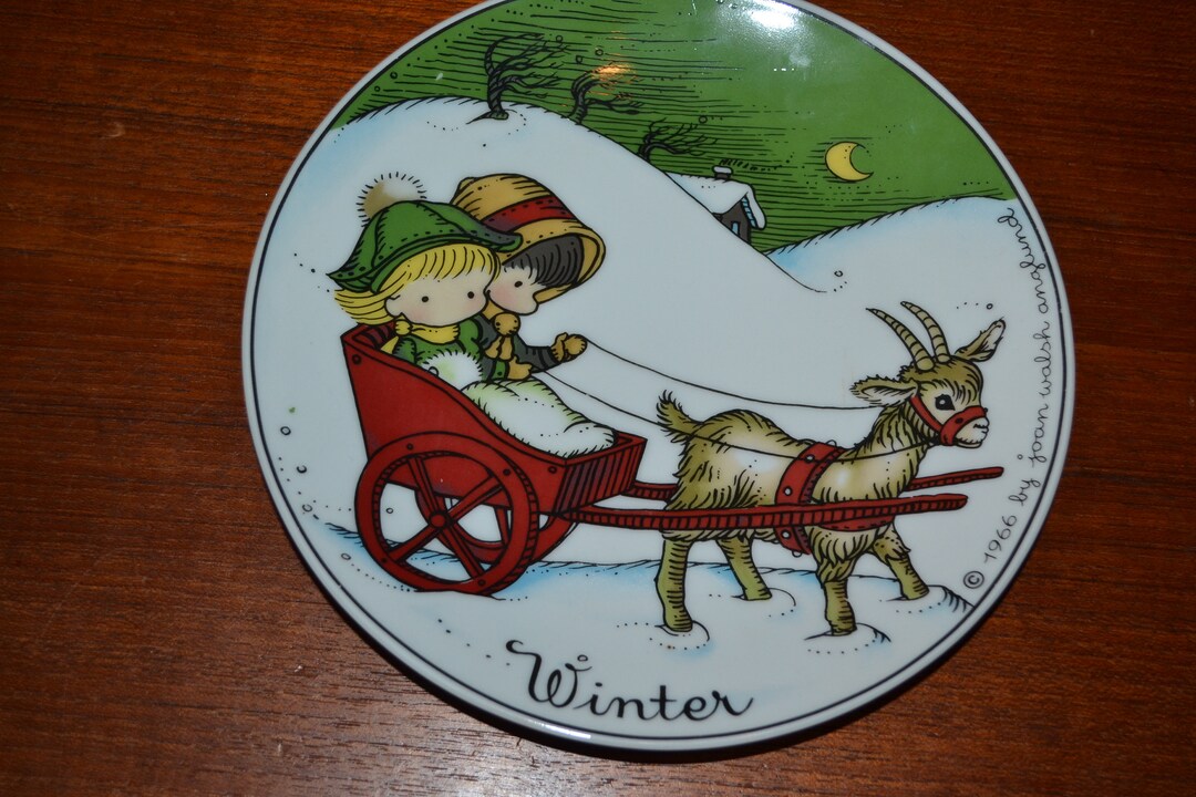Vintage Wall Plate 60s by Walter Collector's Plate Joan Walsh Anglund ...