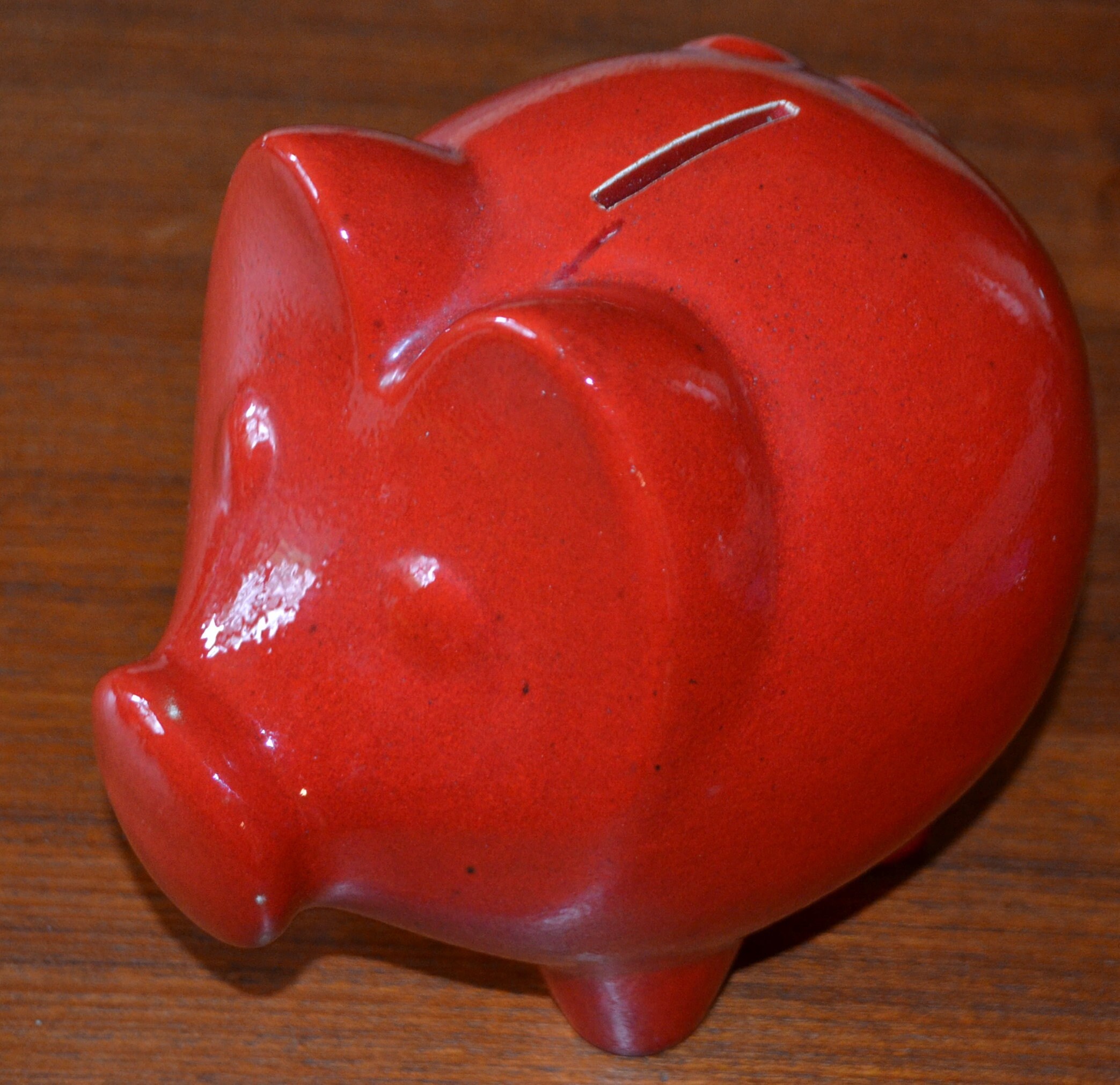 Vintage Money Box Red Ceramic Seventies 70s Mid Century Retro | Etsy