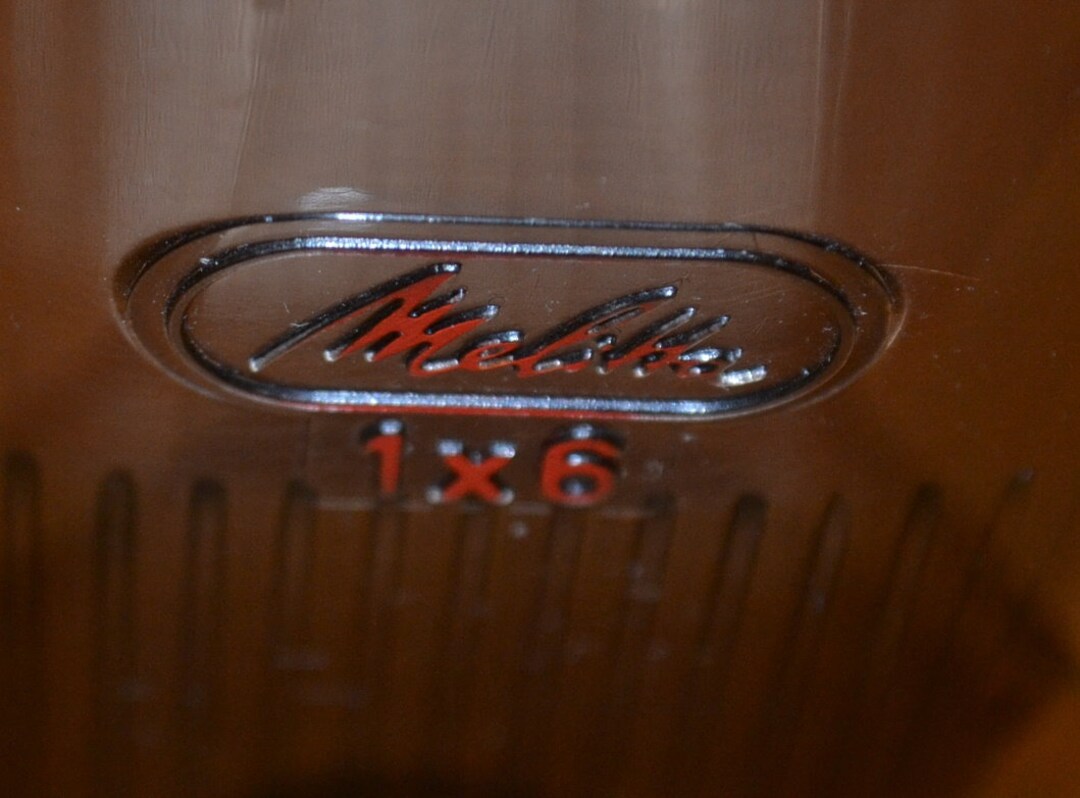 Vintage Coffee Filter by Melitta 1x6 Plastic Brown/red 70s Plastic ...