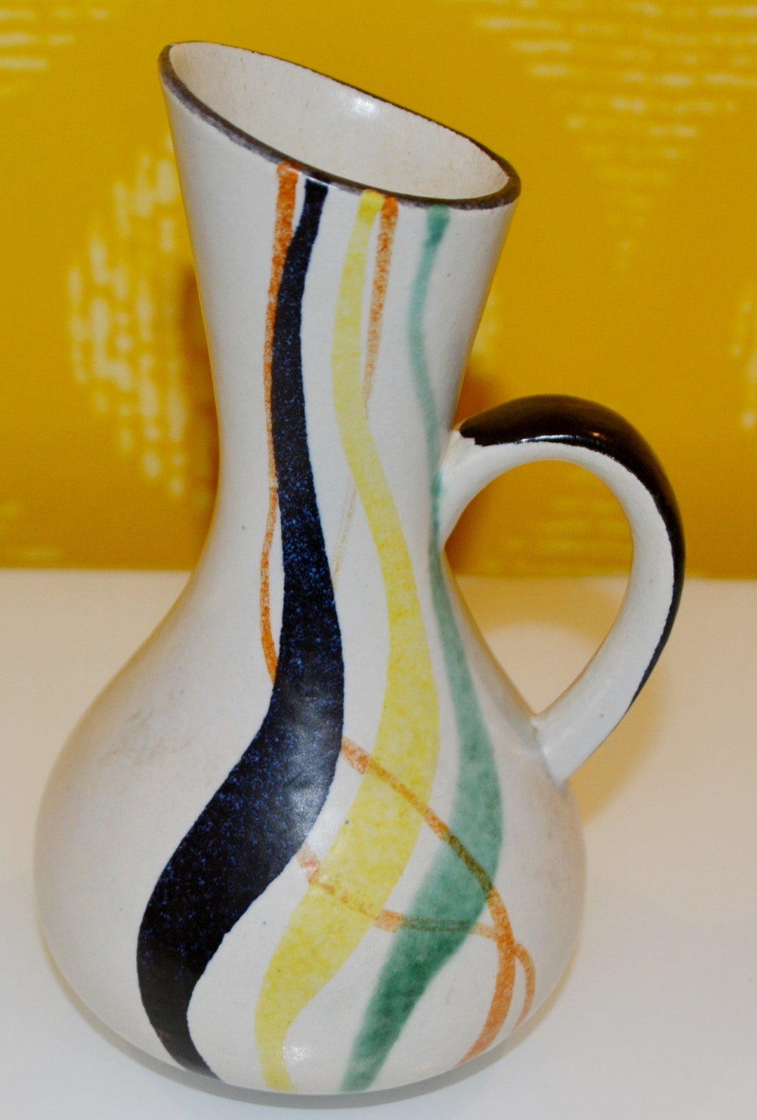 Vintage Ceramic Vase by Jasba 289 /17 West Germany 50s Fifties ...