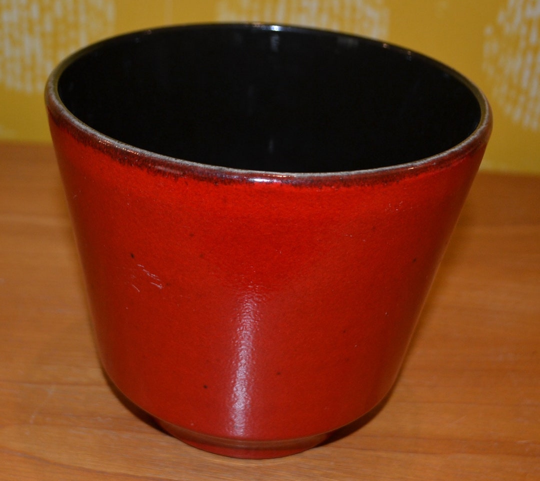 Vintage Flower Pot Fat Lava 70s Seventies Retro Mid Century Plant Pot ...