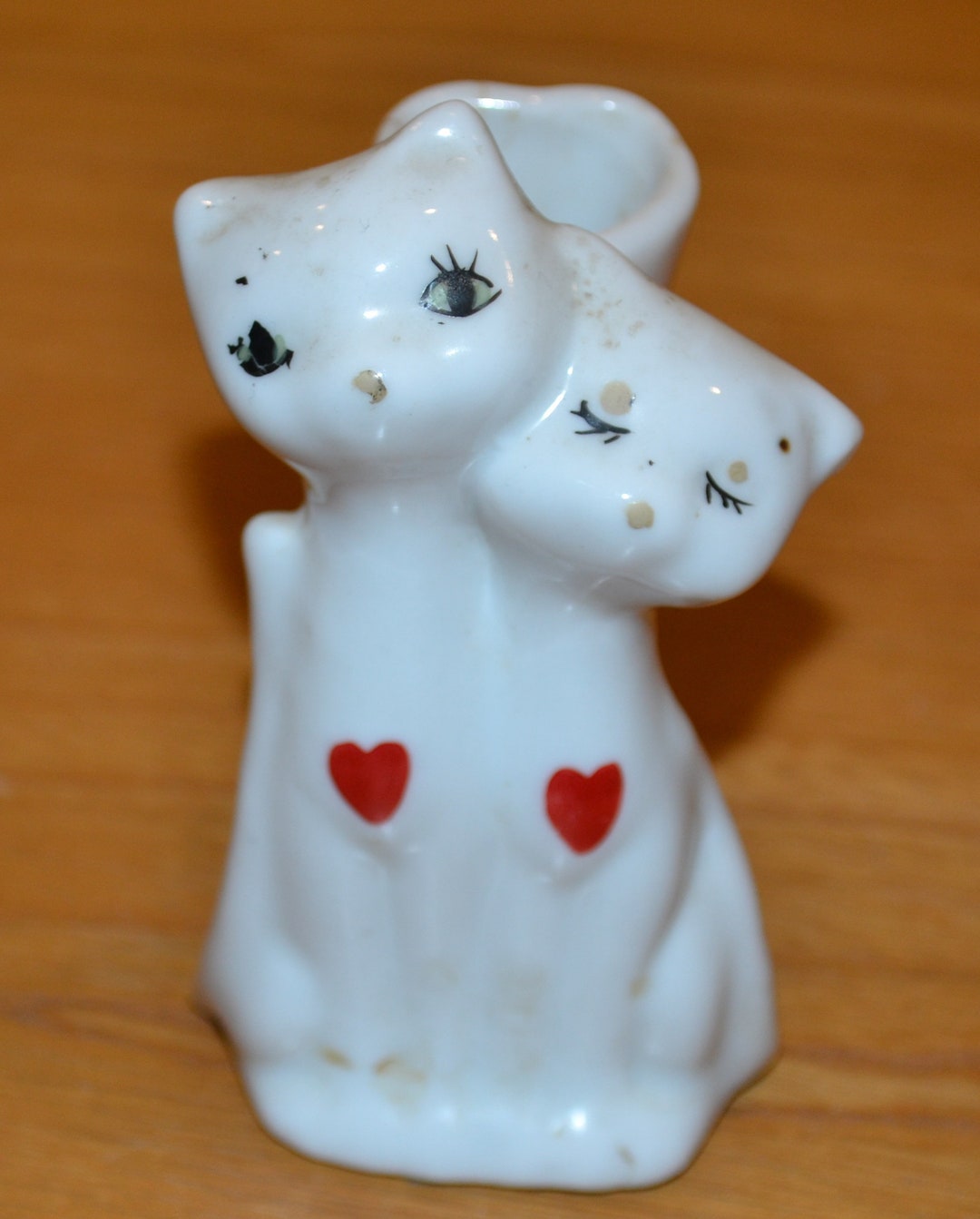 Vintage Ceramic Vase White Cat Figure Decoration 70s. Cat WGK WGP Retro ...