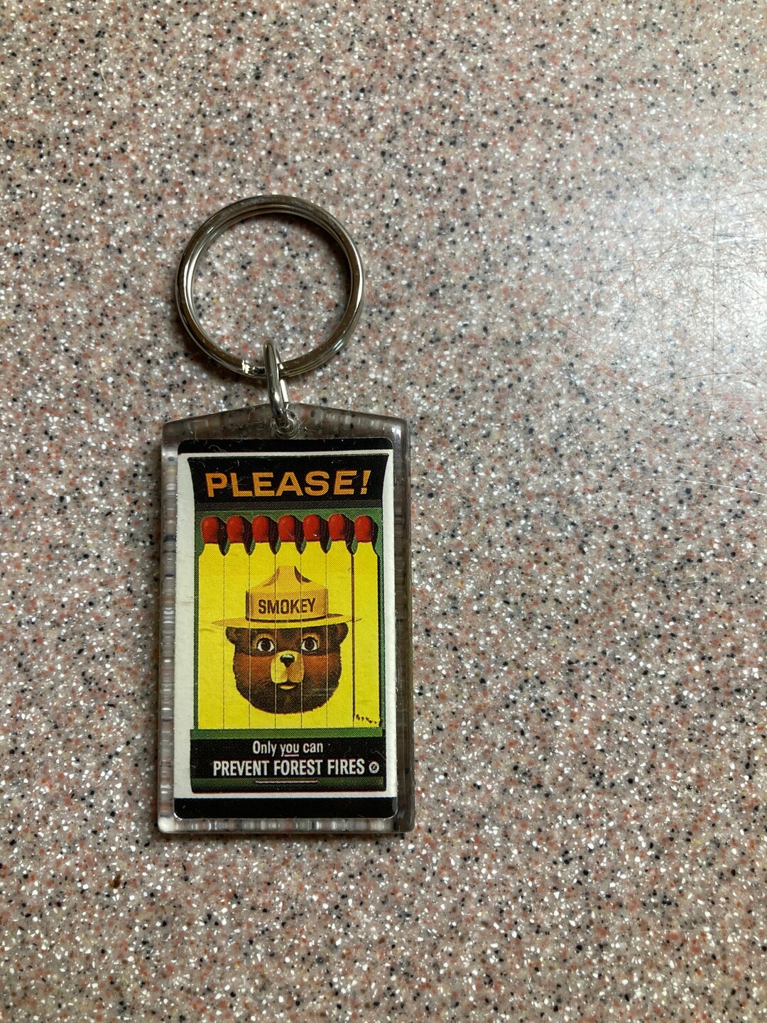 Rare Vintage Smokey the Bear Only You Can Prevent Forest Fire Key Ring ...