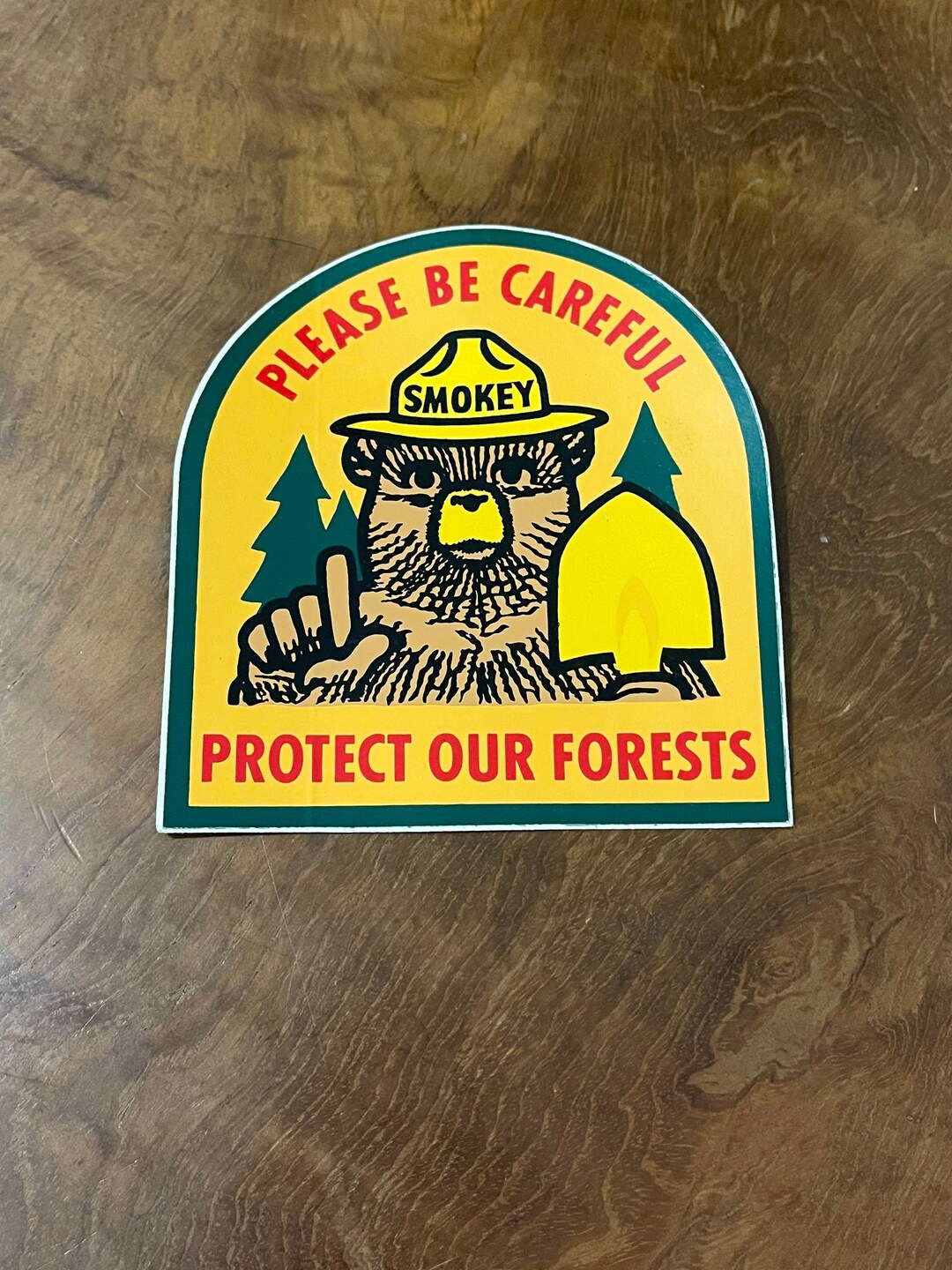 Vintage Smokey the Bear Decal - Etsy