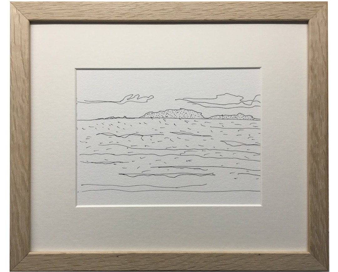 The Skerries, Portrush, a Print From Original Black and White Line ...