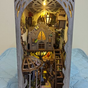 Made-to-order or DIY Book Nook Shelf Insert Diorama for Bookshelf ...