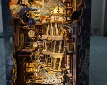 Made-to-order Book Nook Shelf Insert Diorama fully Assembled Booknook ...