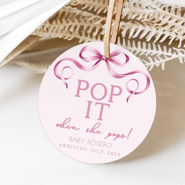 Pop When She Pops Labels - Etsy