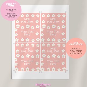 Editable Daisy Food Labels | Daisy Place Cards | Daisy Party Décor ...