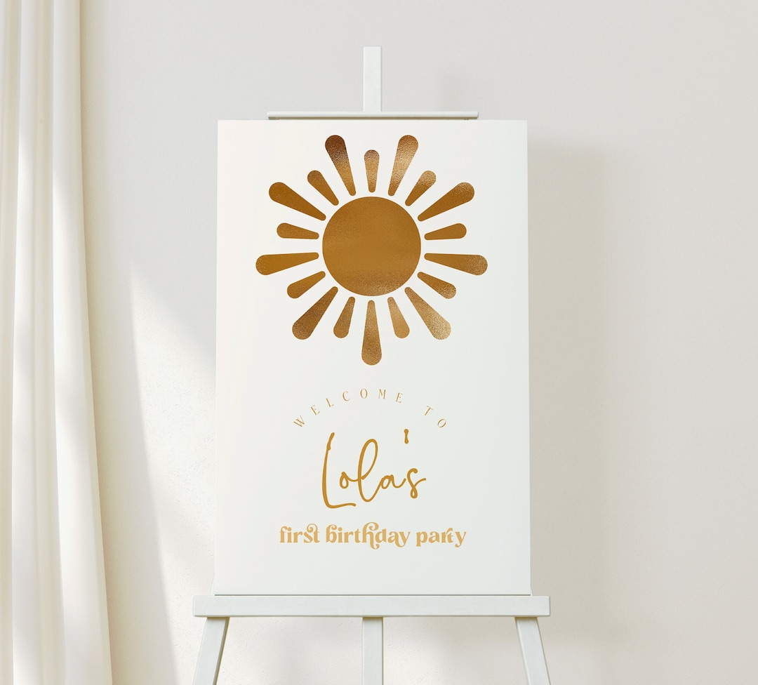 Editable Sunshine Welcome Sign Another Trip Around the Sun - Etsy
