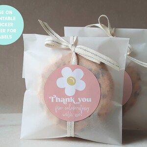 Editable Daisy Favor Tags | Daisy Gift Tags | Daisy Party Décor | Round ...