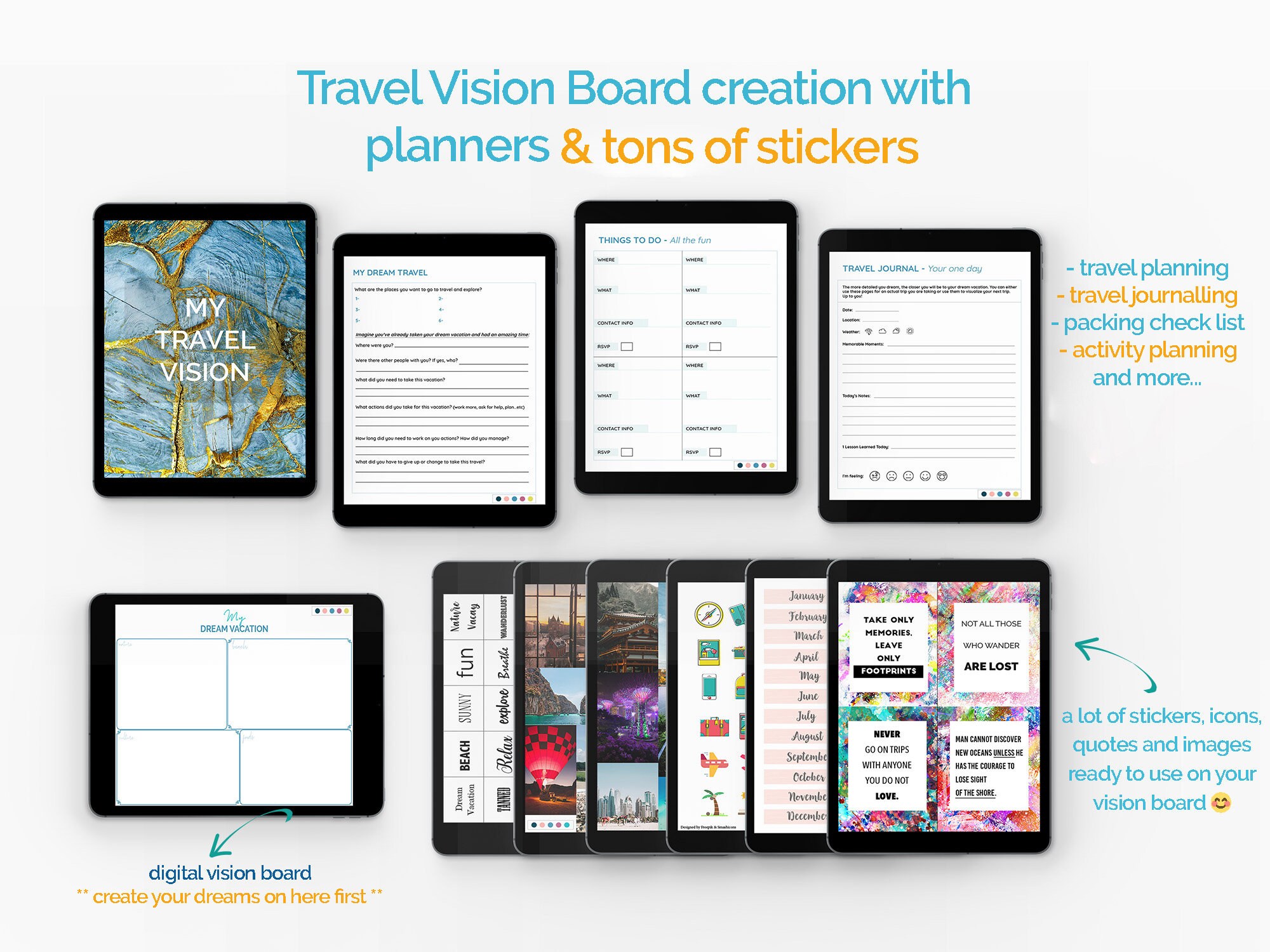 Digital Vision Board Kits Dream Board for Goodnotes - Etsy Canada