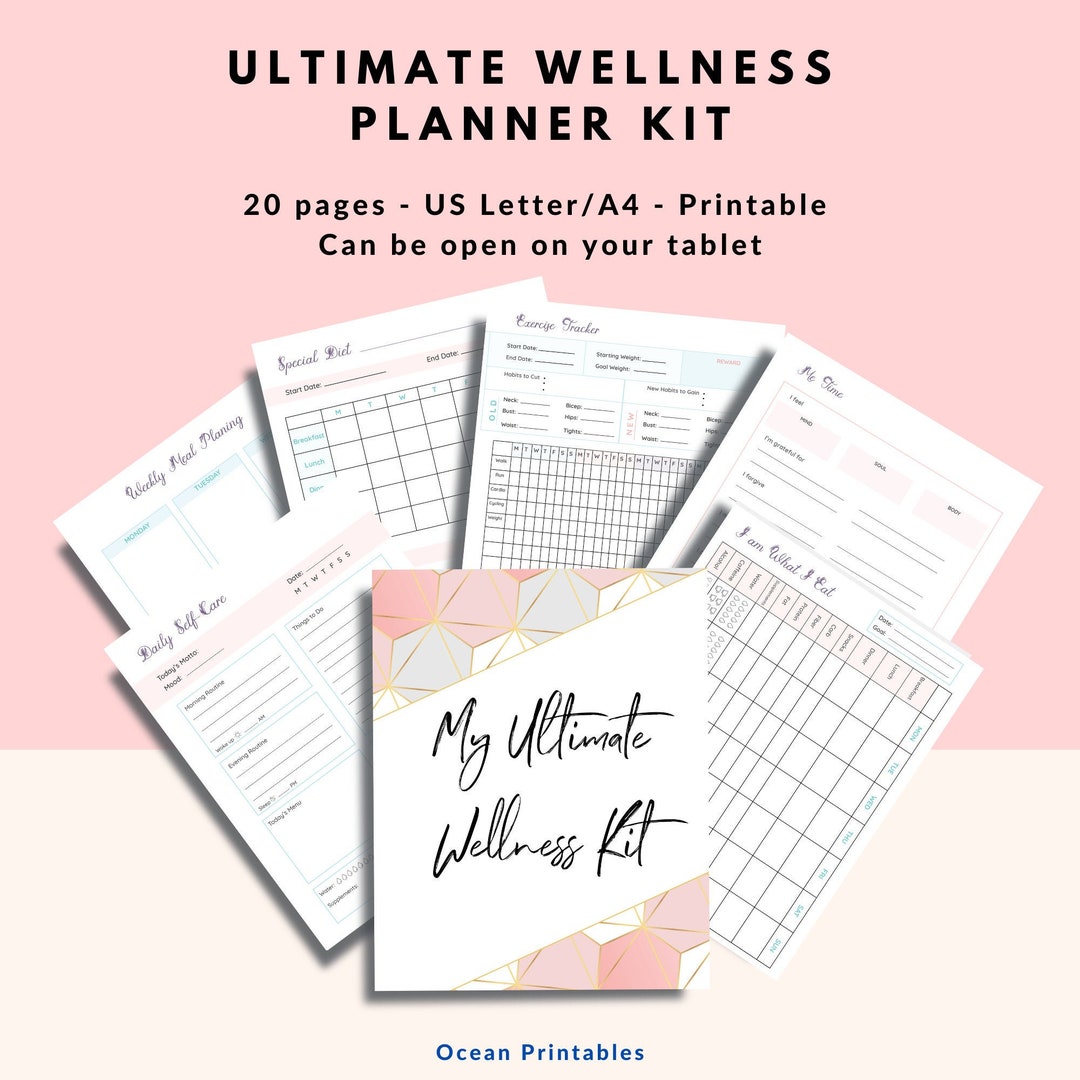 Health and Wellness Journal, Weight Loss Tracker, Fitness Log ...