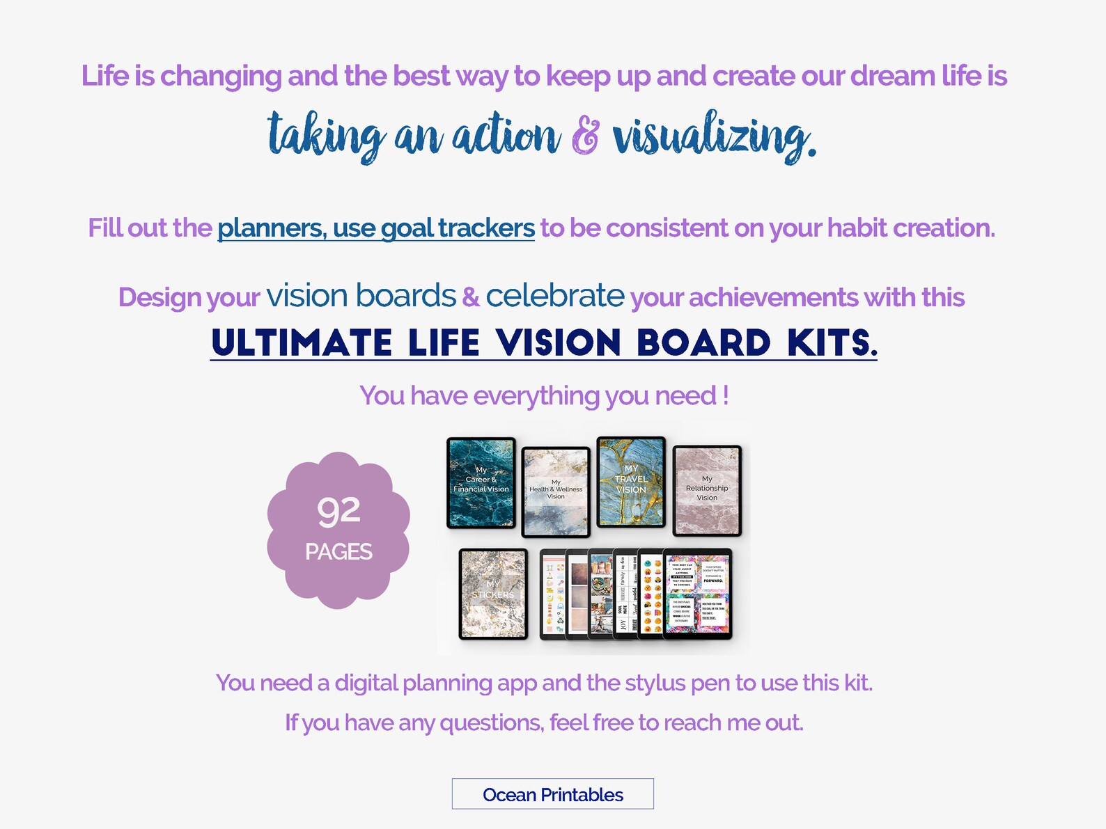 Digital Ultimate Life Vision Board Kit 2023 Dream Board for - Etsy Canada